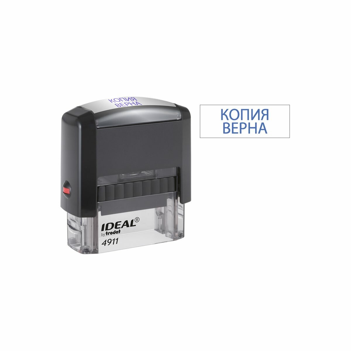 Штамп стандартный Trodat Ideal 4911/DB (38х14мм, со словом "копия верна") (4911/DB/L3.45 IDEAL)