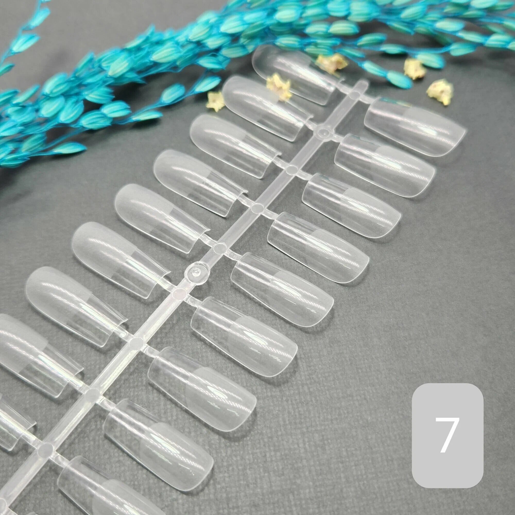 Гелевые типсы "Оригинал" Квадрат 120 шт - ZET COLOR