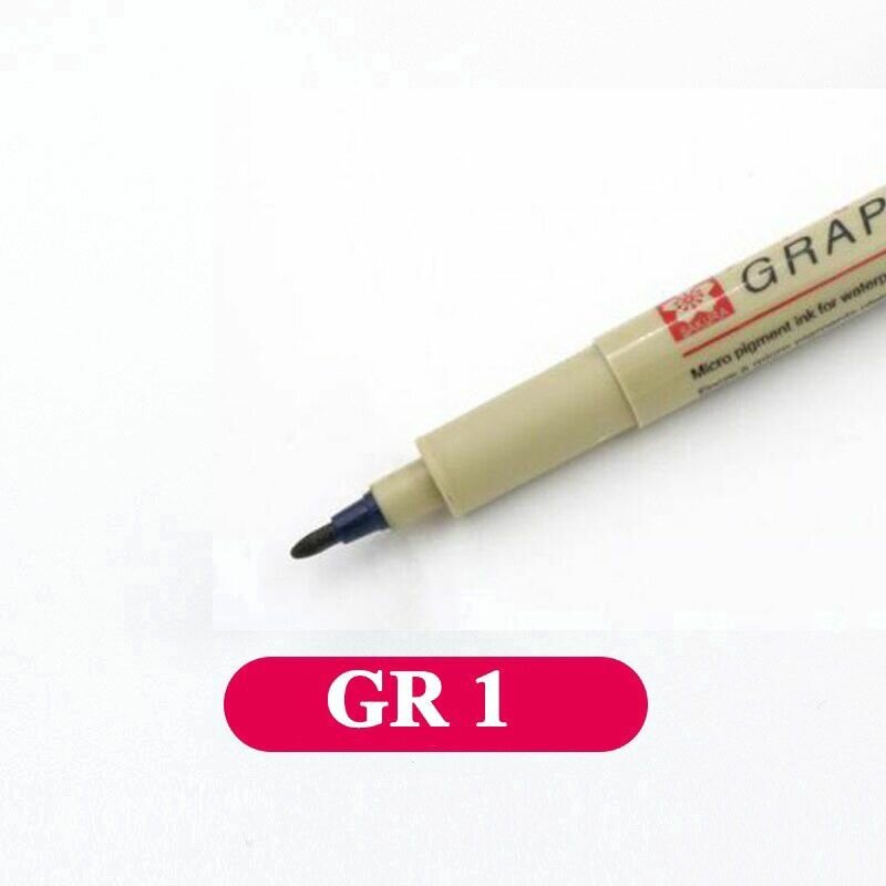Sakura Маркер Капиллярная ручка линер Сгусток Micron 005 01 02 03 04 05 08 1.0 Щетка-YG-LDM-0507
