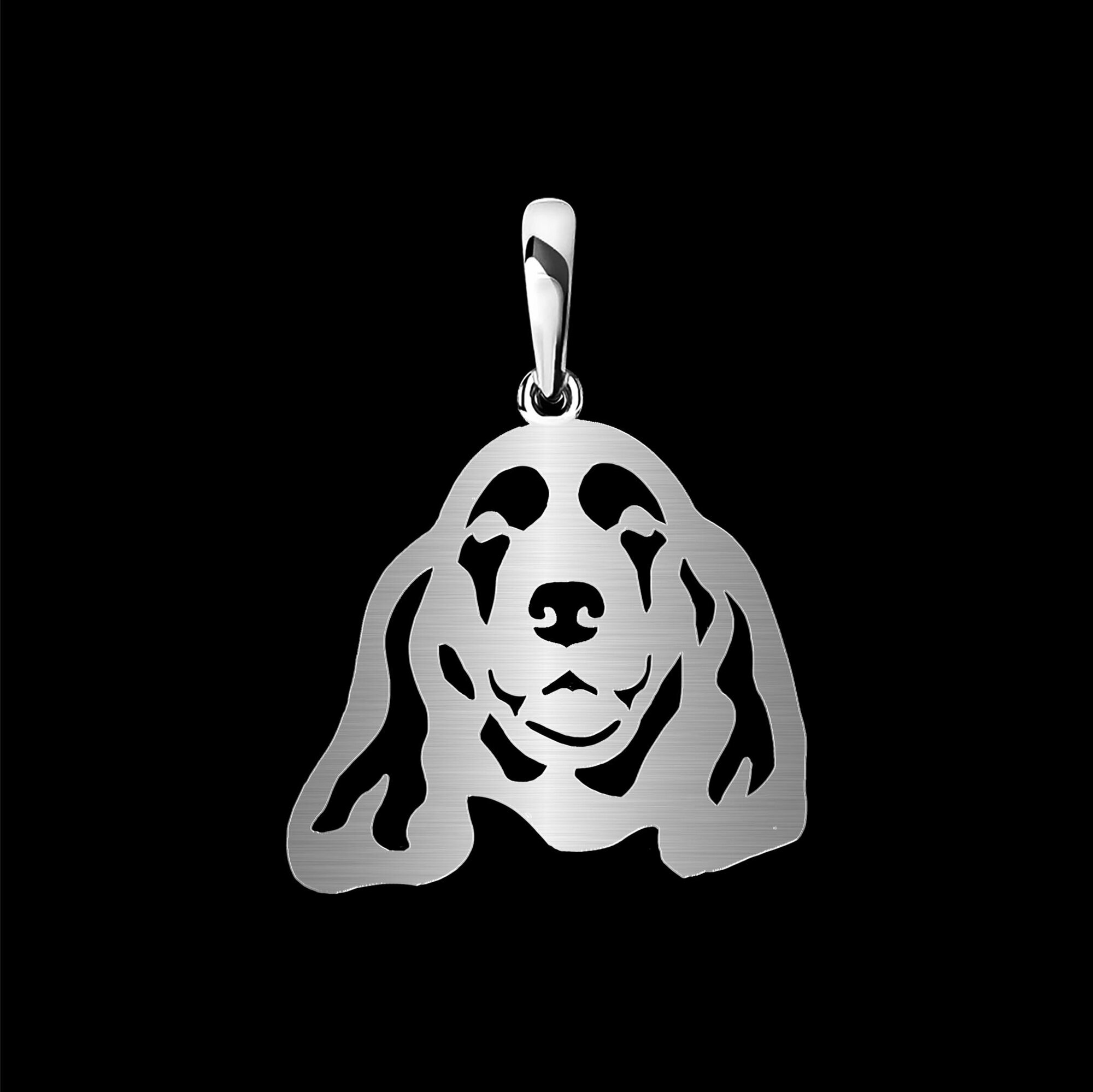 Подвеска Diamond Animal, серебро, 925 проба, родирование