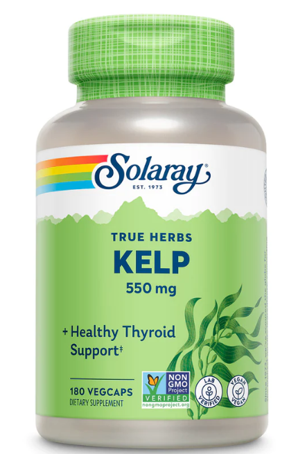 Solaray Kelp Seaweed (Kelp с фолиевой кислотой) 550 мг 180 капсул