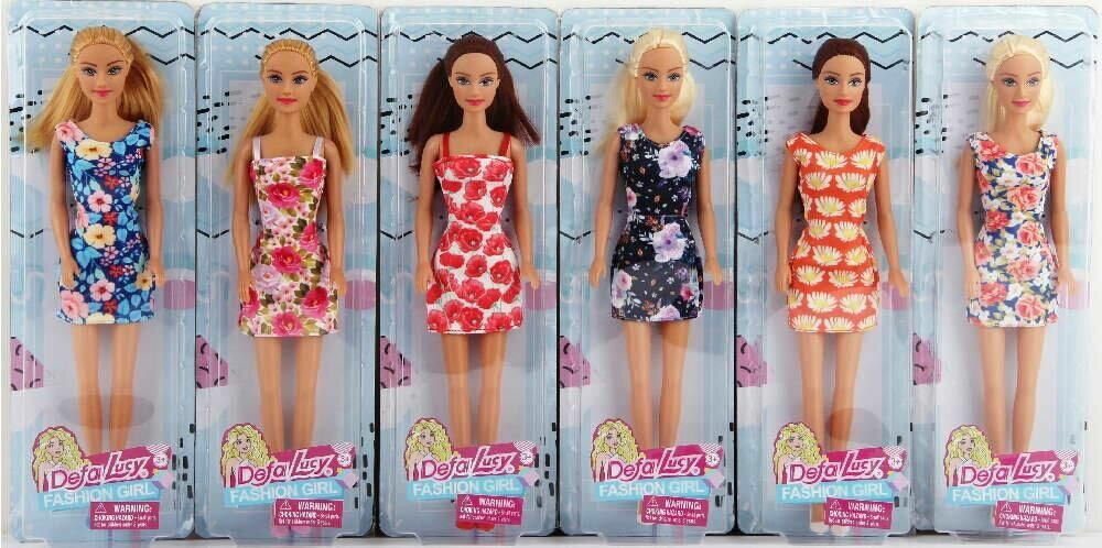 Кукла DEFA Lucy "Fashion Girl", 29 см, в летнем коротком платье в цветочек, в блистере