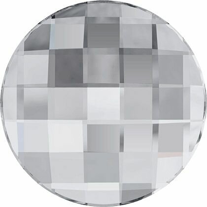 Стразы PRECIOSA "Crystal", клеевые, 14 мм, стекло, белые, в пакете, 24 шт (438-11-302 i)