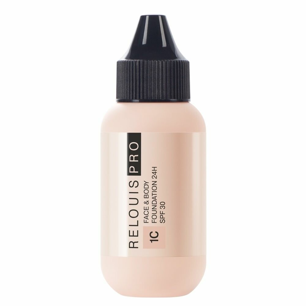 Тональный крем Relouis PRO Face&Body Foundation SPF30, тон 1С светло-холодный, 30 мл (7298)