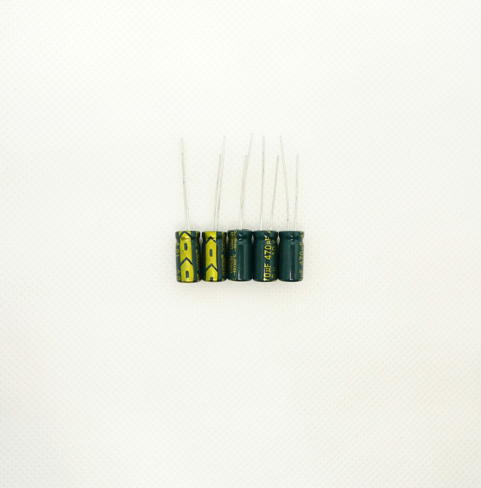 10V, 470 uF, +-20%, 6*12 мм, алюминиевый электролитический конденсатор (комплект 5 шт)