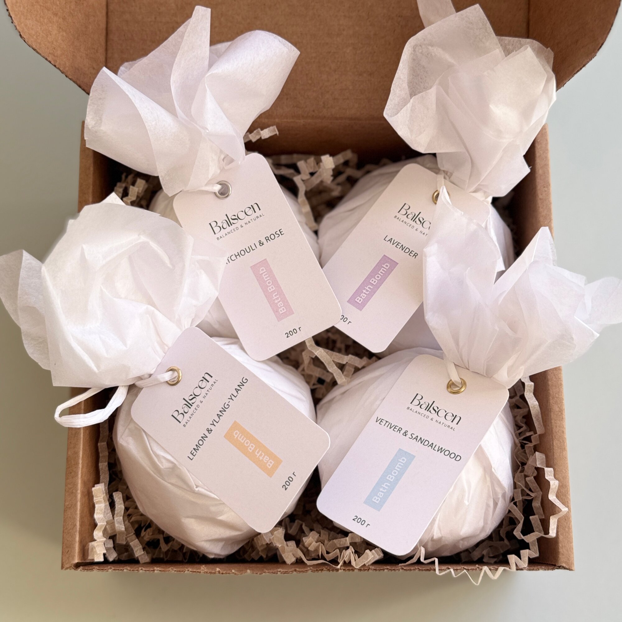 Подарочный набор бомбочек для ванны Balscen с эфирными маслами