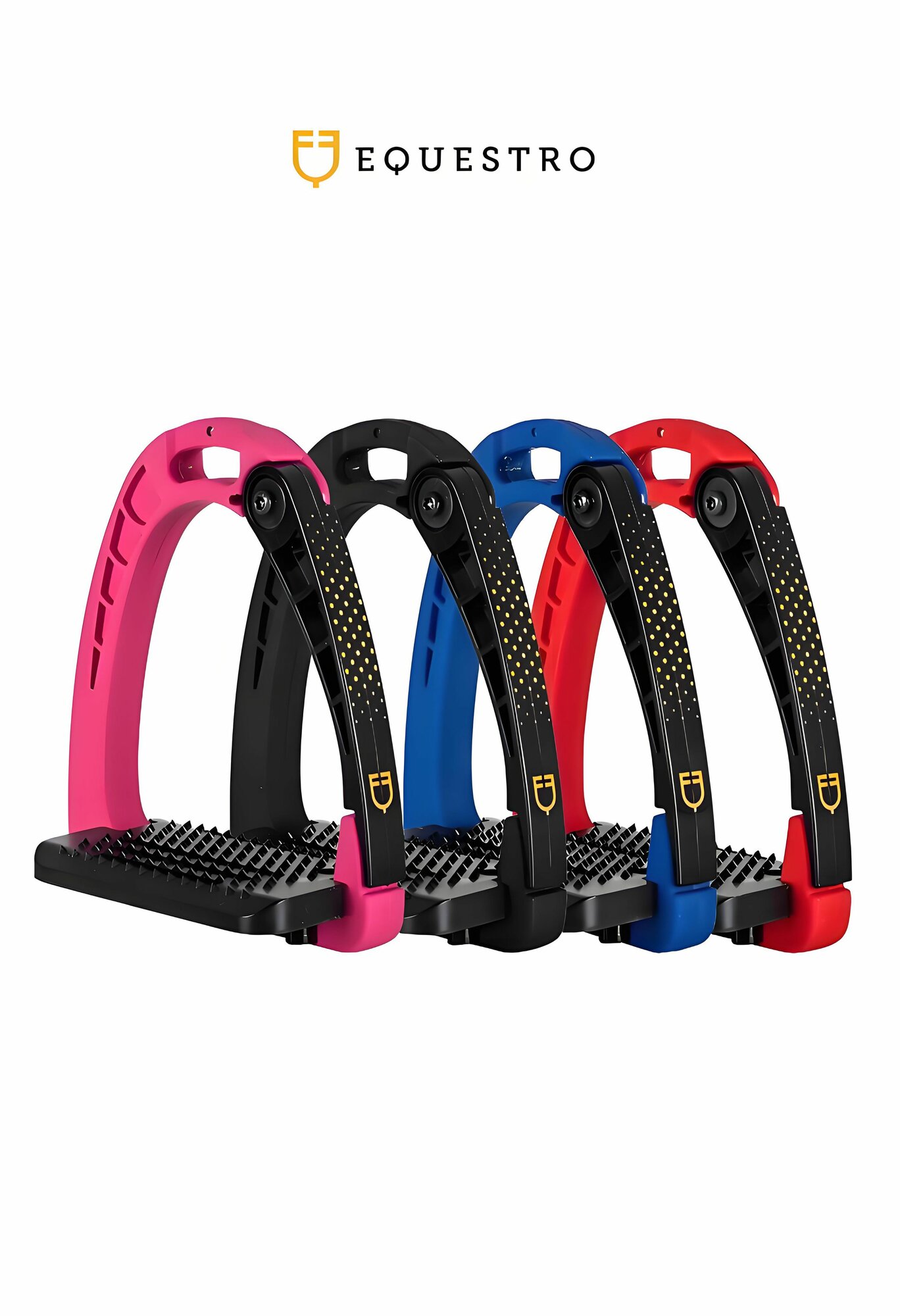 Стремена EQUESTRO, алюминиевые, детские, для лошади, чёрные, пара, 30х20х8 см