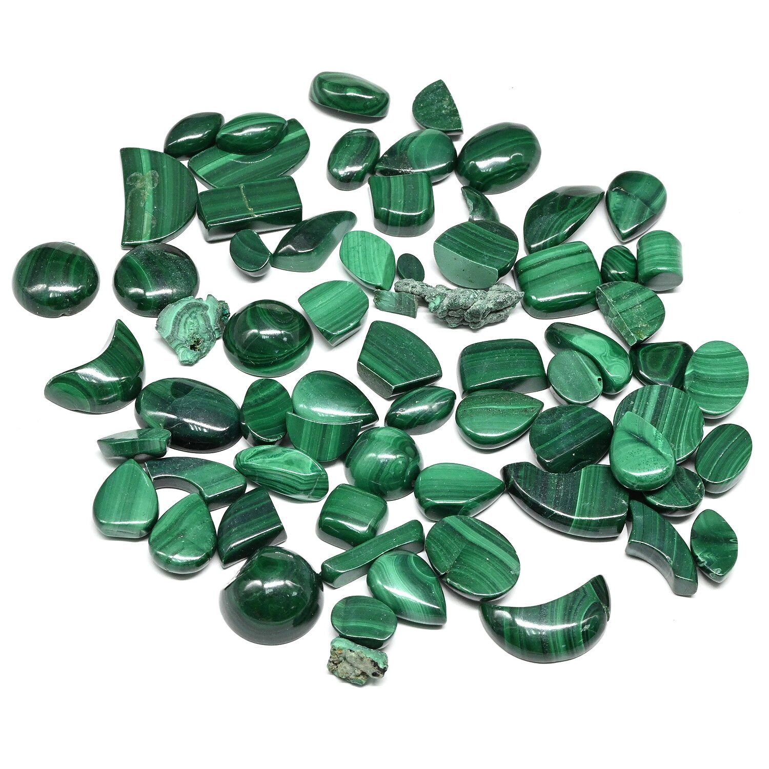 Малахит фракция 7-20мм, упаковка 100г .