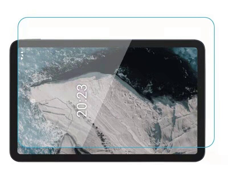 Закаленное стекло MyPads для планшета Nokia T21 из качественного японского материала премиум-класса, с олеофобным покрытием