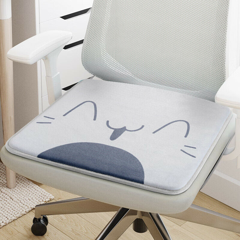 Qiqi Office Chair Cushion, Thick Memory Foam Seat Pad, Student Butt Pad, Winter Seat Cushion, Stool Seat Cover