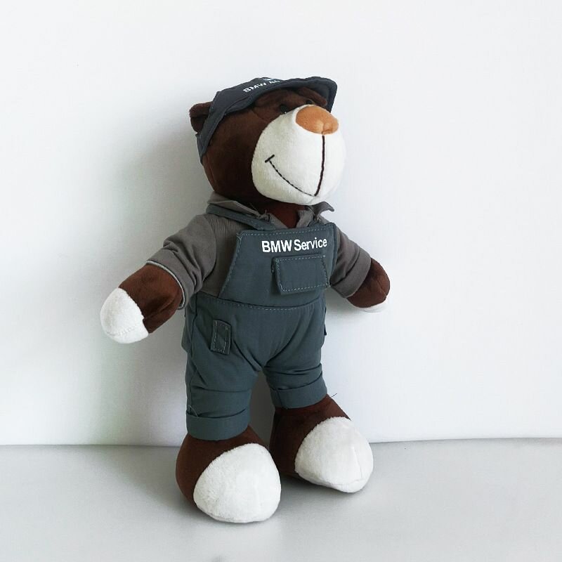 Плюшевый Мишка BMW, Механик Для Гонок, С Мотоциклетным Шлемом, Игрушка-Талисман, Подарок Для Фанатов Автоспорта