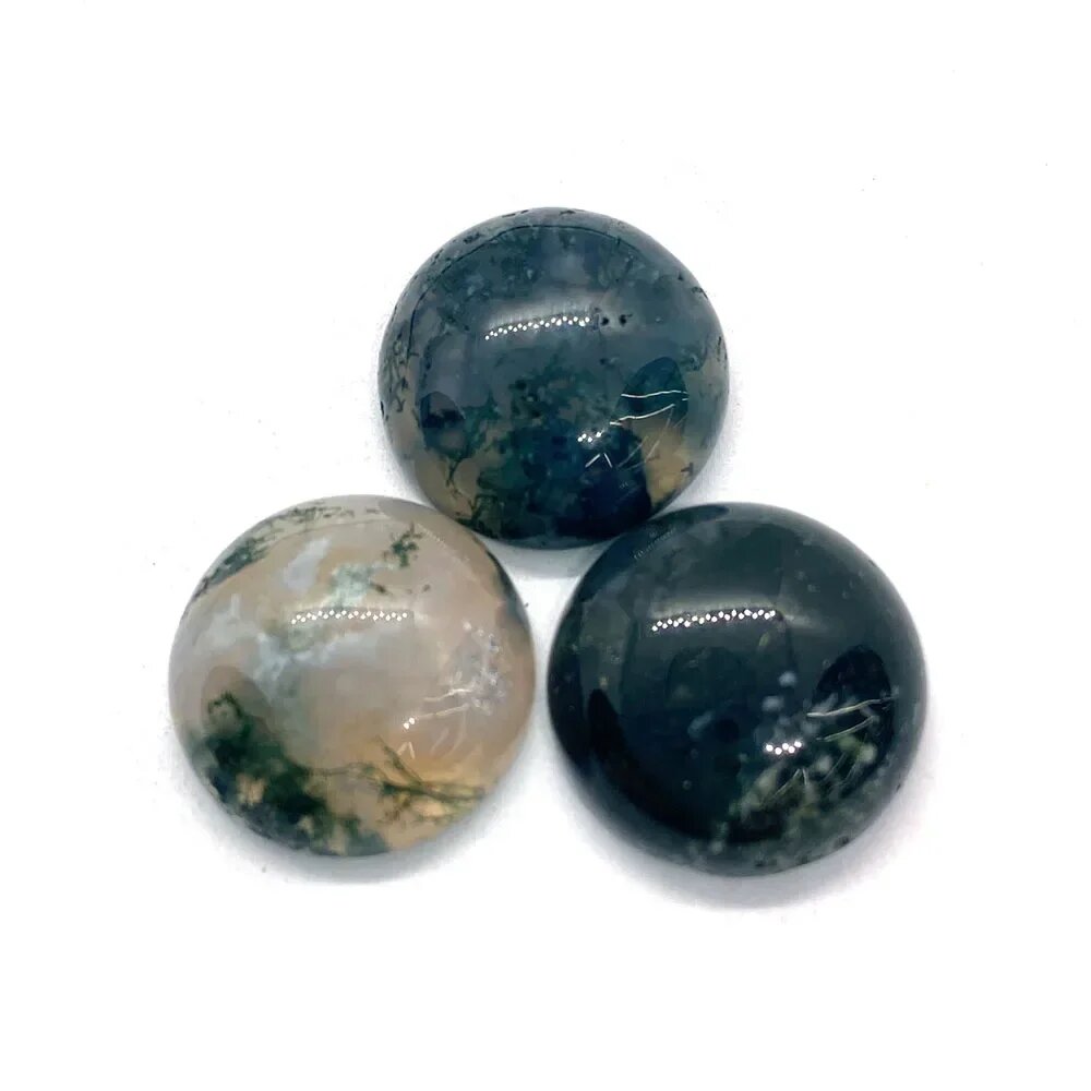 Бусины малахит кабошон 16/18/20/25 мм 18mm - 1pc, S