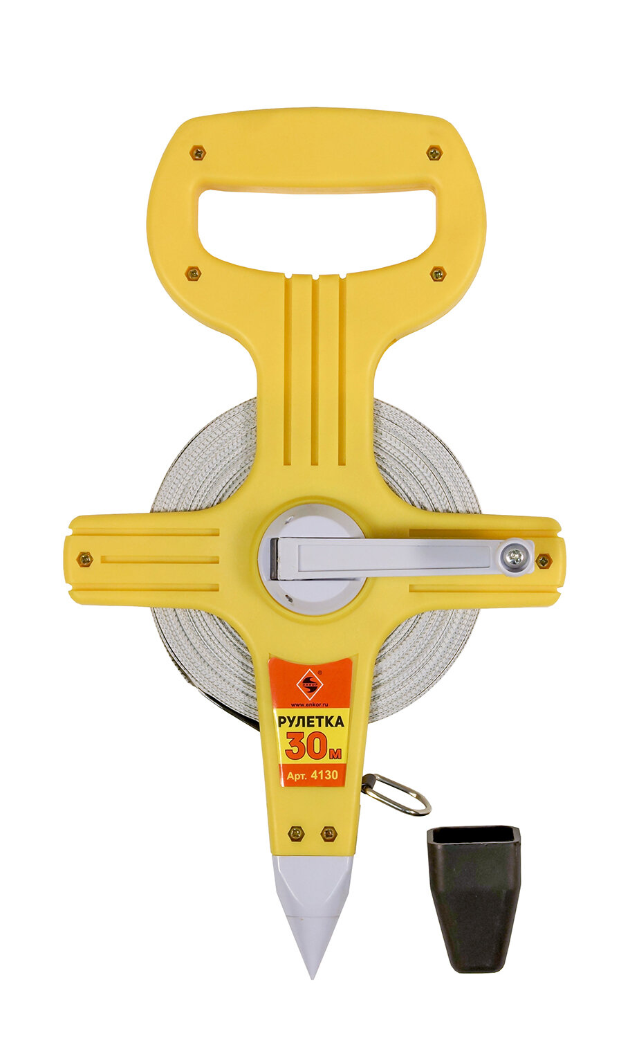Рулетка Энкор 30 м, открытый корпус, фибергласовая лента 4130