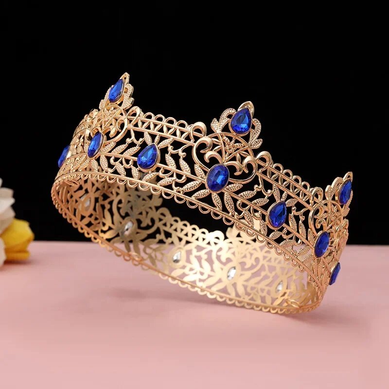 Корона, мужская, королевский синий