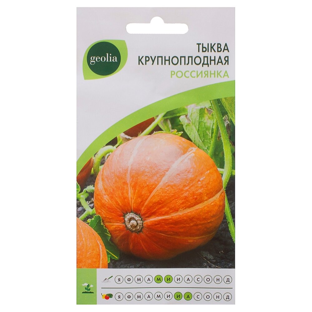 Семена Тыква крупноплодная Geolia Россиянка, (5 упак.)