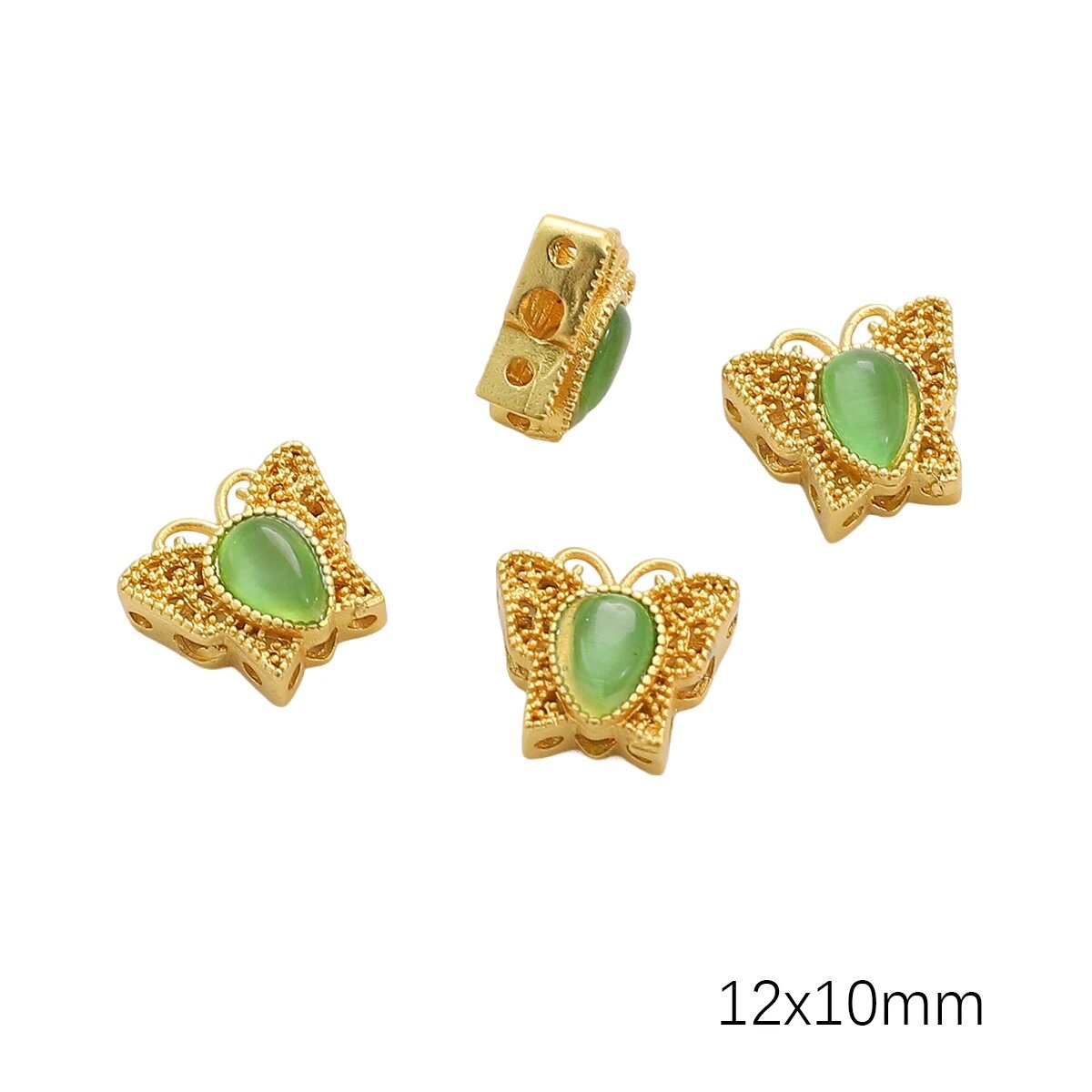 Медные бусины-бабочки для украшений 02