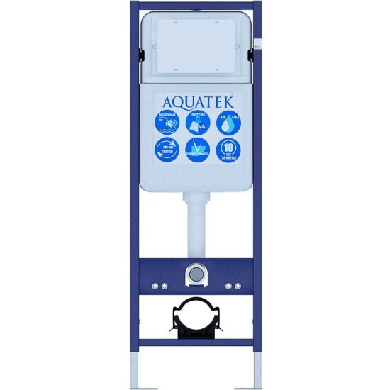 Узкая инсталляция для подвесного унитаза Aquatek INS-0000017 Standart 37, 1130х370х150 мм, + звукоизоляционная прокладка 00000134919