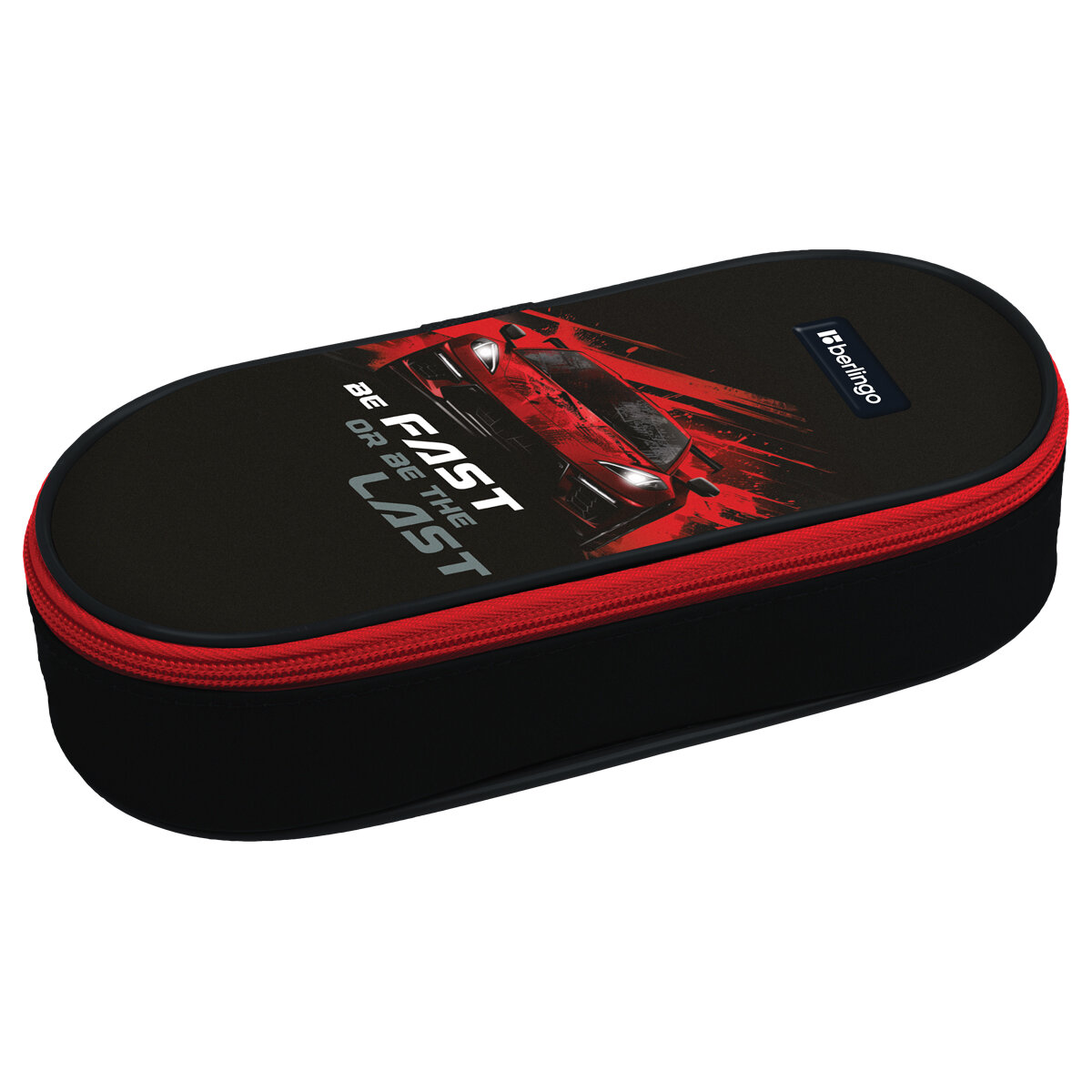 Пенал Berlingo Fast Track, корпус, полиэстер, застежка-молния, на резинках, 22 см x 9 см x 4,5 см