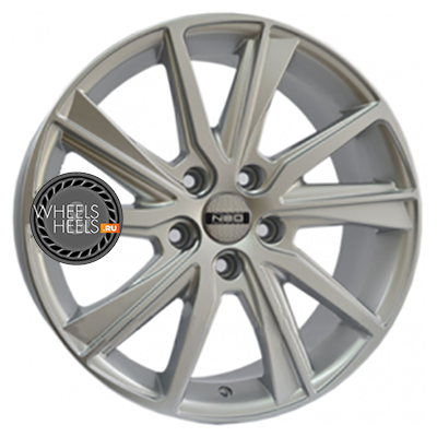Диск автомобильный литой Neo 738 17x7.5 5x114.3 et46 dia60.1 Silver