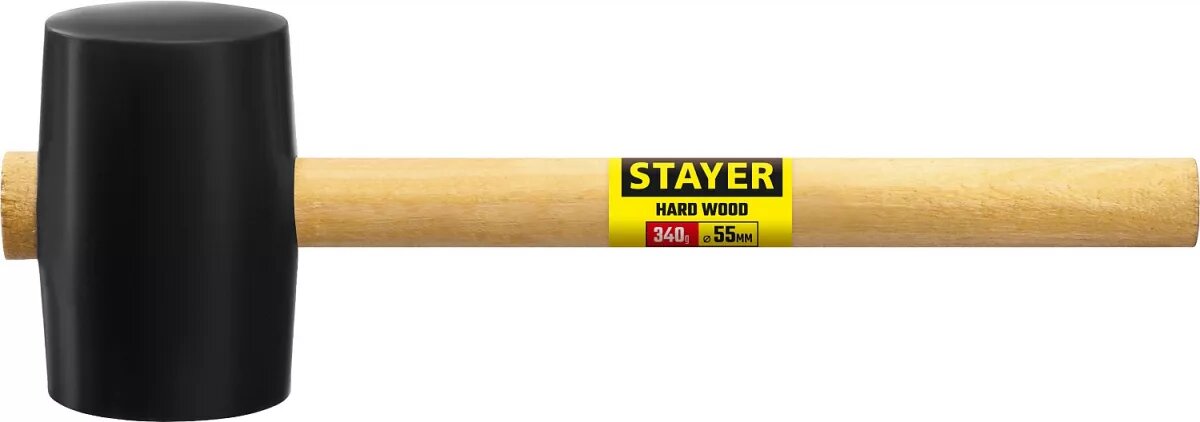 Киянка резиновая, 340 г, чёрная STAYER 20505-55
