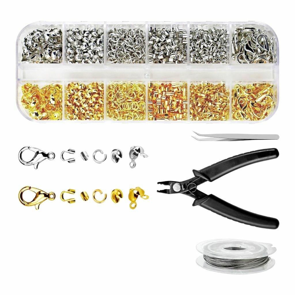 Обжимной бисер с обжимными щипцами Набор проволоки для бисероплетения