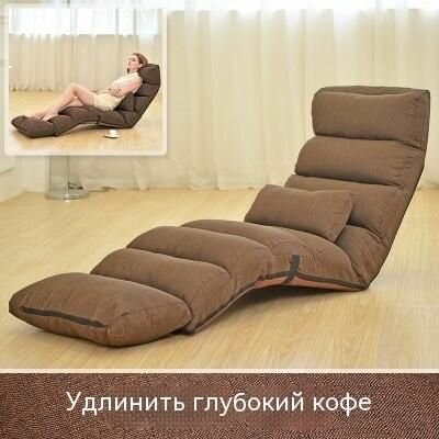 Ленивый диван со спинкой татами в спальне