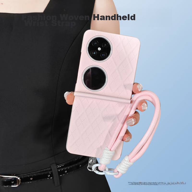 Sidefu Phone Lanyard Woven Wrist Strap, Anti-Drop Anti-Loss, Summer Trendy Versatile Accessory, Phone Chain Pad, Phone Case Lanyard Accessories [Woven Rope - Girl Pink]