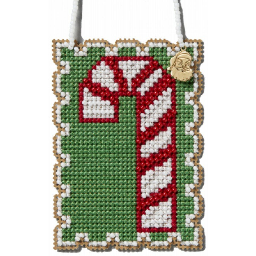 Набор для вышивания Новогодняя конфета 6 х 7 см MILL HILL MH162436