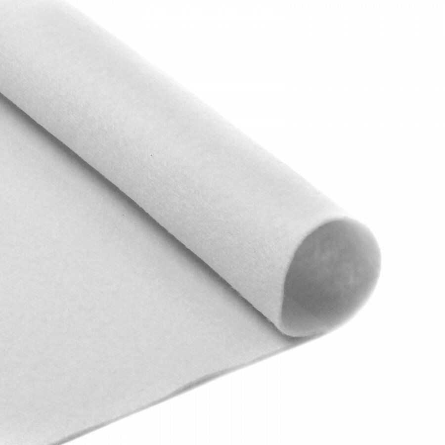 Фетр в рулоне мягкий IDEAL 1мм 100см FLT-S2 уп.10м цв.660 белый