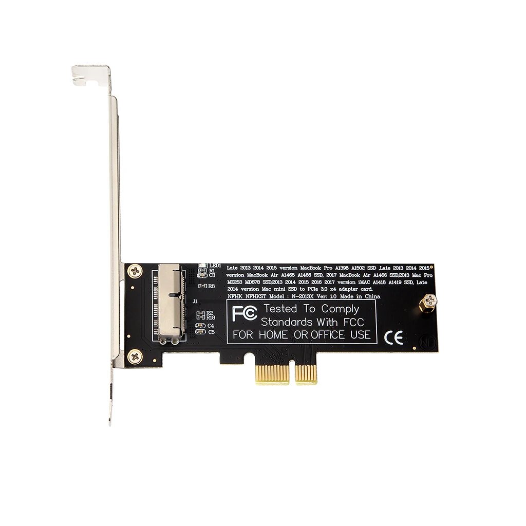 PCI Express конвертировать карту PCI-E 1X до 12 + 16 Pin 2013-2017 Mac Pro Air SSD конвертировать карту для A1493 A1502 A1465 A1466