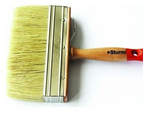 Кисть-макловиц, натуральная щетина, дерев. ручка Sturm! 9040-13-150