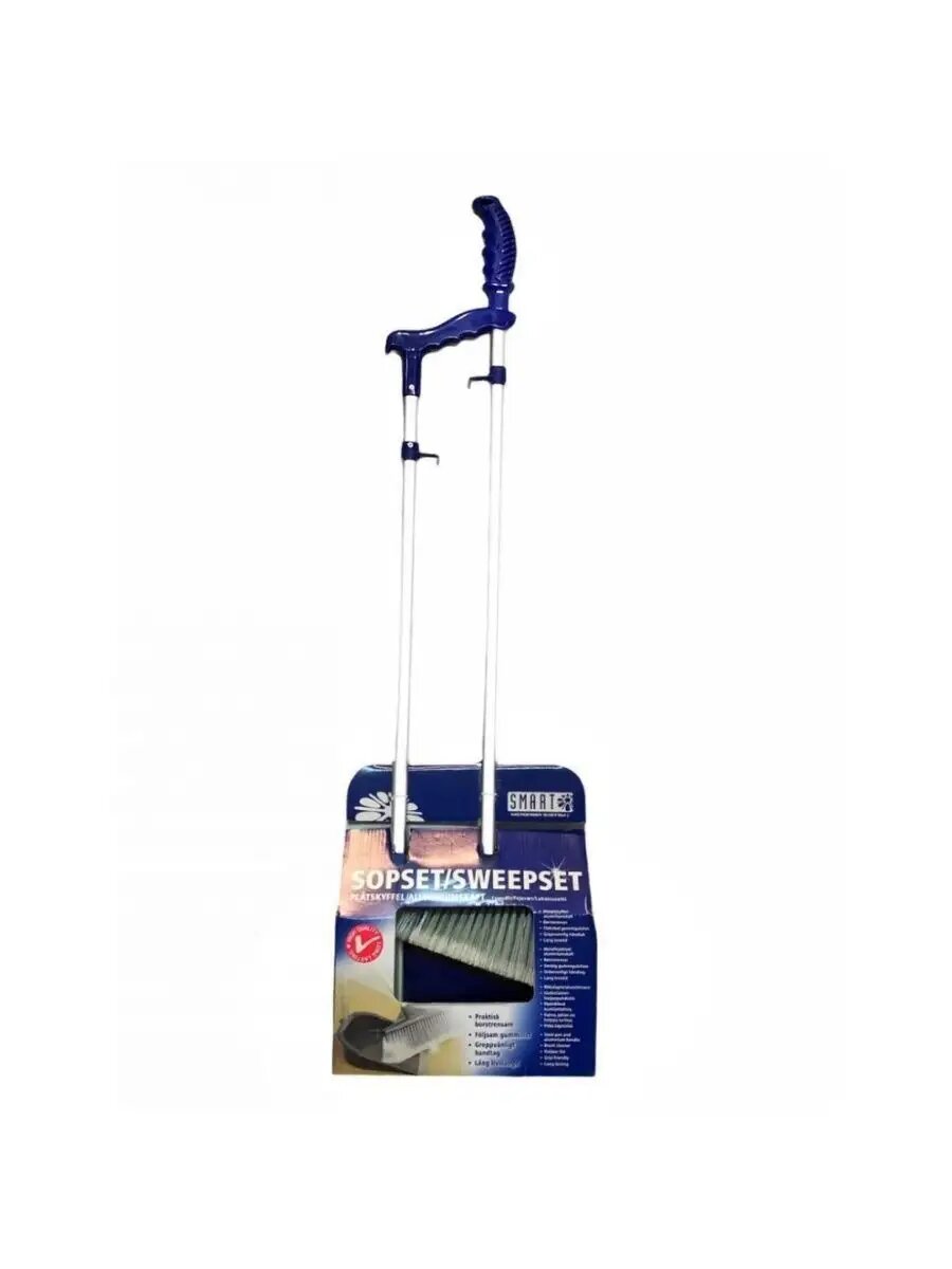 Набор для уборки Smart Microfiber, сталь, пластик, синий/серый