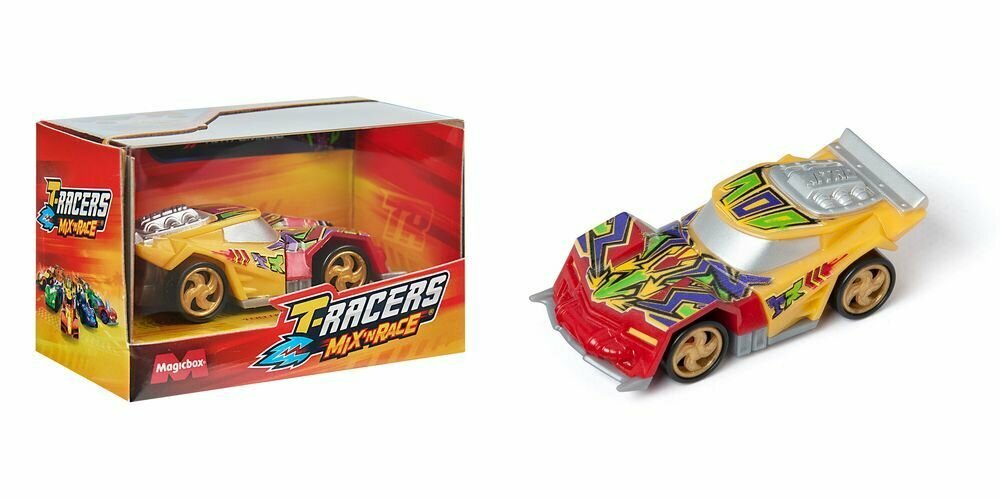 T-RACERS MIX 'N RACE. Машинка Нитромакс (разборная, взаимозаменяемые детали с машинкой из этой серии, пластик, в коробке, от 3 лет) PTR7D412RU03