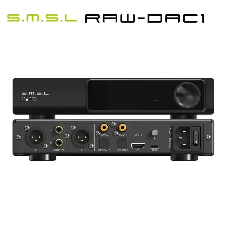 SMSL RAW-DAC1 HIFI Настольный аудио декодер MQA ый аудио декодер MQA SMSL RAW-DAC1 USB ЦАП AK4499EX Чип Bluetooth 5,1 предусилитель Поддержка LDAC AAC