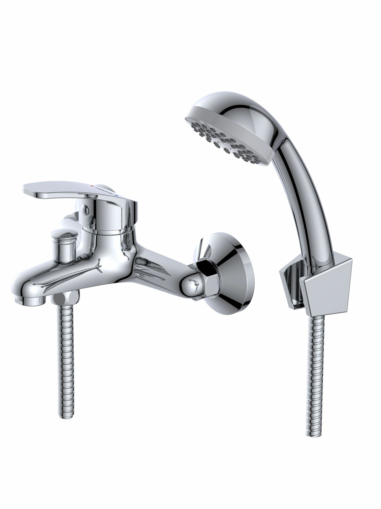 Смеситель для ванной с душем Oasis L2005 M_Pab, латунь, вертикальное крепление, аэратор