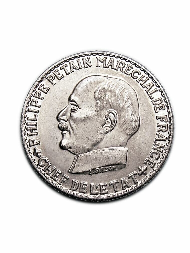 5 франков 1941 Франция пробная монета 3 сувенирная копия монеты, нумизматика, деньги для коллекции