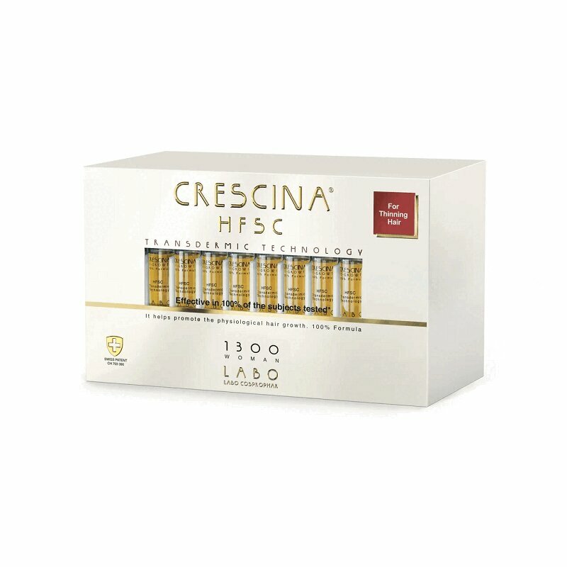 Кресцина Трансдермик 1300 Лосьон Для Стимуляции Роста Волос Для Женщин Амп.3,5Мл №20+20