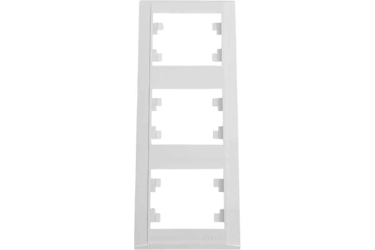 MAKEL Рамка Defne 3-м вертикальная белая 42001708 для интерьера и дверной обшивки