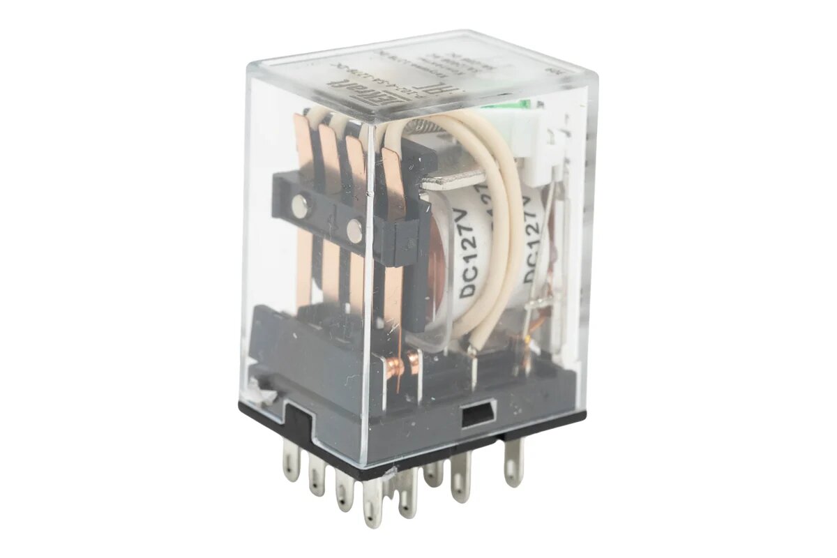 Промежуточное реле DEKraft 4 контакта с LED индикацией, 5А, 127В DC, пр-102 23891