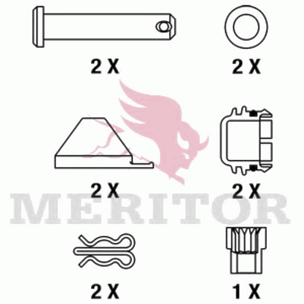 MERITOR MDP3148K (A0034207220 / MDP3148K_AM) колодки дисковые 29148 173.6x84x27 с р / к\mb atego / -33104 валдай / knorr sb50
