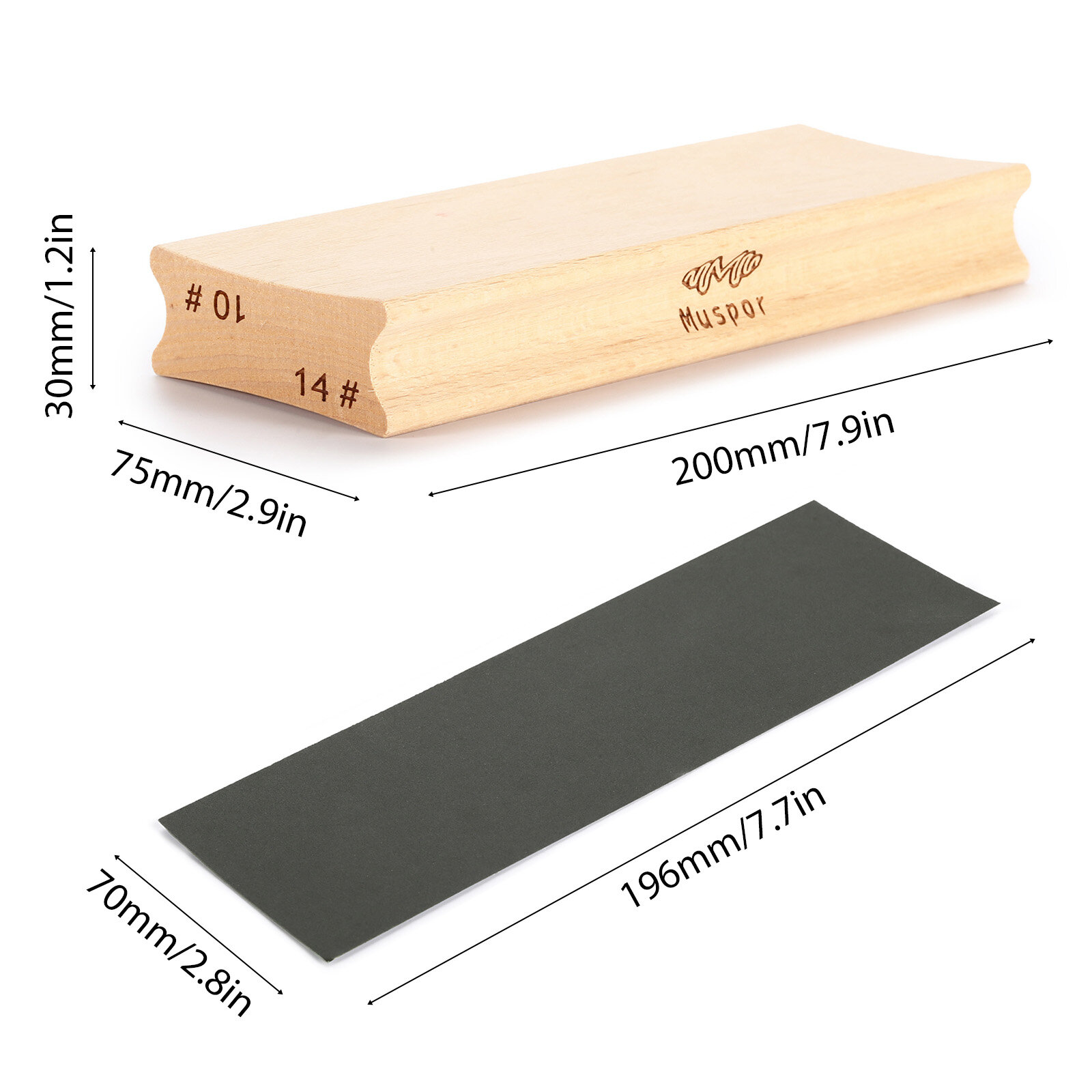 Шлифовальный брусок для гитары с радиусом, деревянный, двухсторонний, для выравнивания ладов, шлифовальная балка, инструмент для гитарного мастера с 2 наждачными бумагами.
