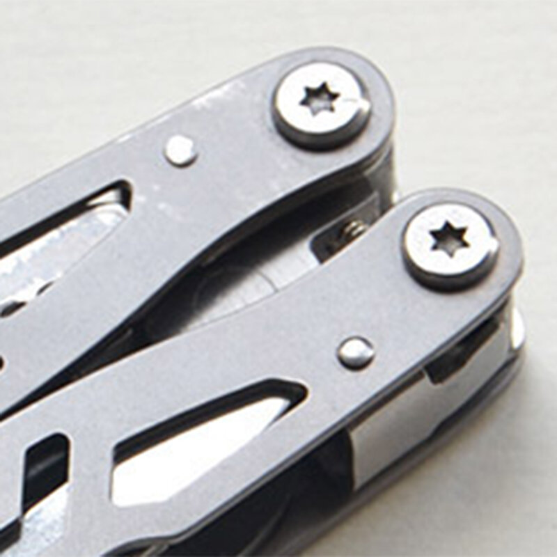 Мини-многофункциональные плоскогубцы, складные 14 в 1, портативные плоскогубцы из нержавеющей стали, многофункциональные плоскогубцы для наружного использования, стальной цвет