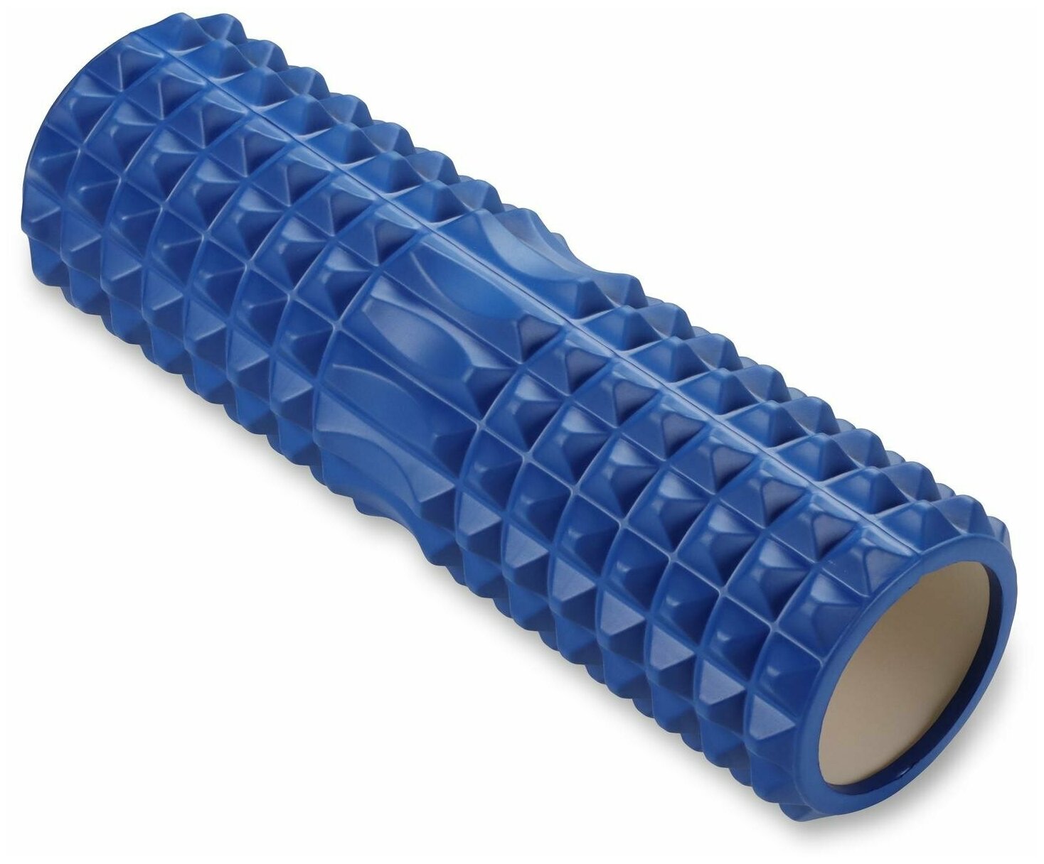 Ролик массажный для йоги, валик для спины INDIGO PVC IN268 Синий 45*14 см YZ