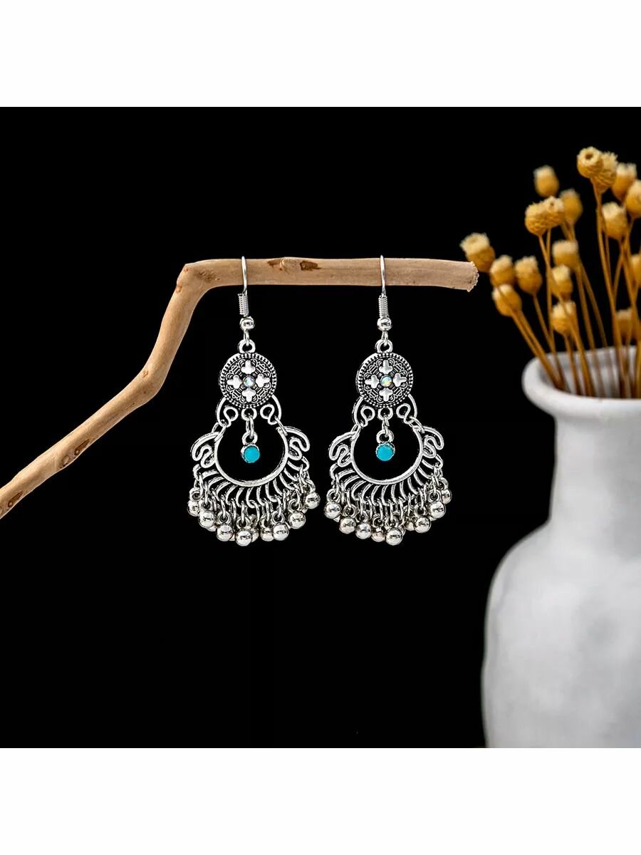 Серьги, искусственный камень