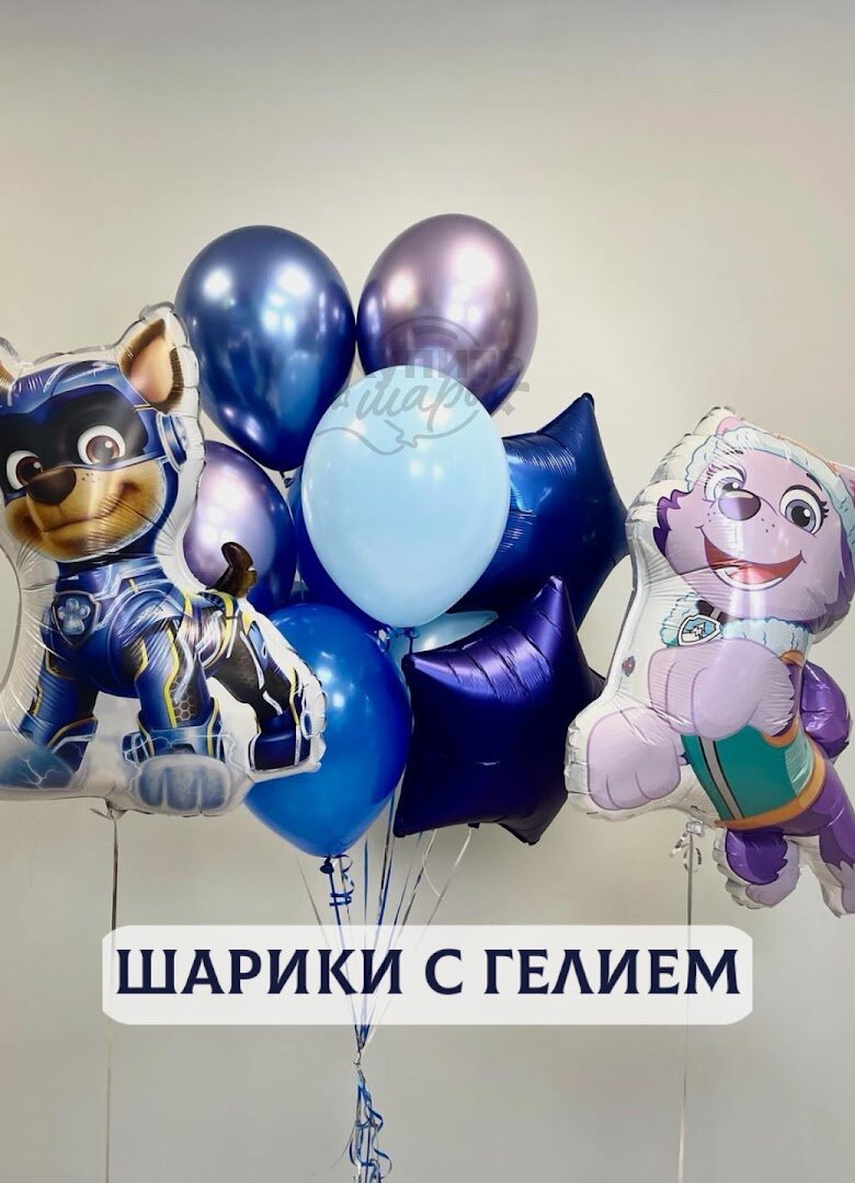 Воздушные шары с гелием, шарики воздушные "Щенячий патруль" №2361