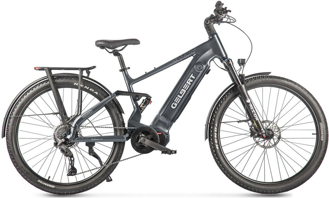 Электровелосипед Gelbert Alcor, двигатель 48V, 500W, аккумулятор 20Ah, цвет Серый