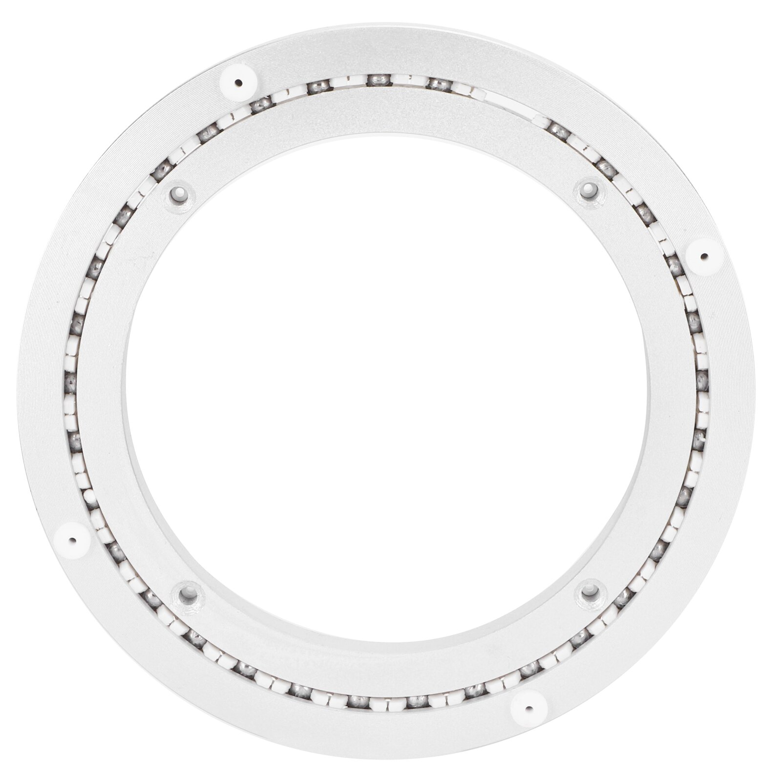 Сверхмощный поворотный стол из алюминиевого сплава с вращающимся подшипником, круглый гладкий бесшумный обеденный стол Plate8in