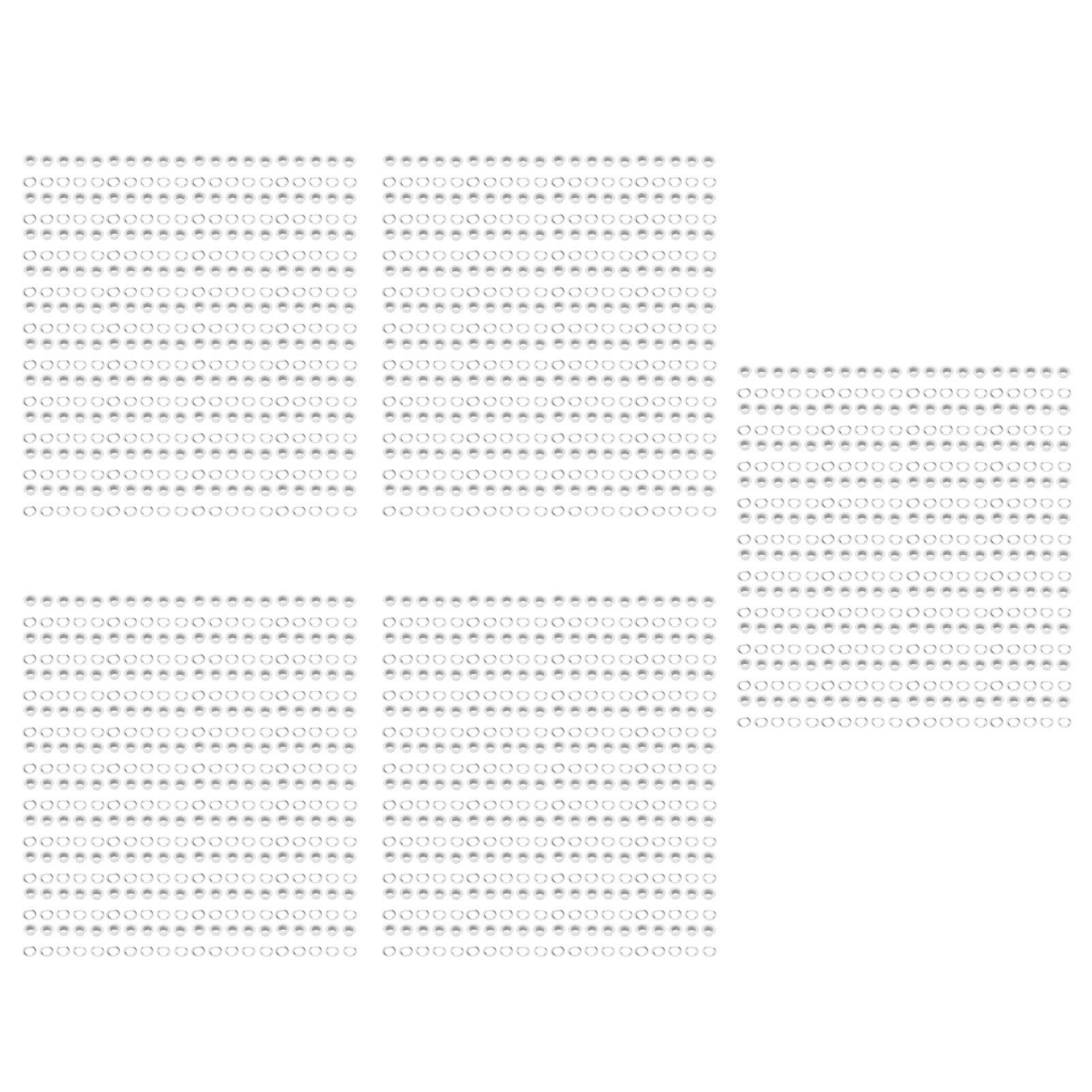 500 комплектов люверсов 8 мм, комплект люверсов для защиты от ржавчины, металл, кожа, набор инструментов для ремонта и декорирования, белый цвет