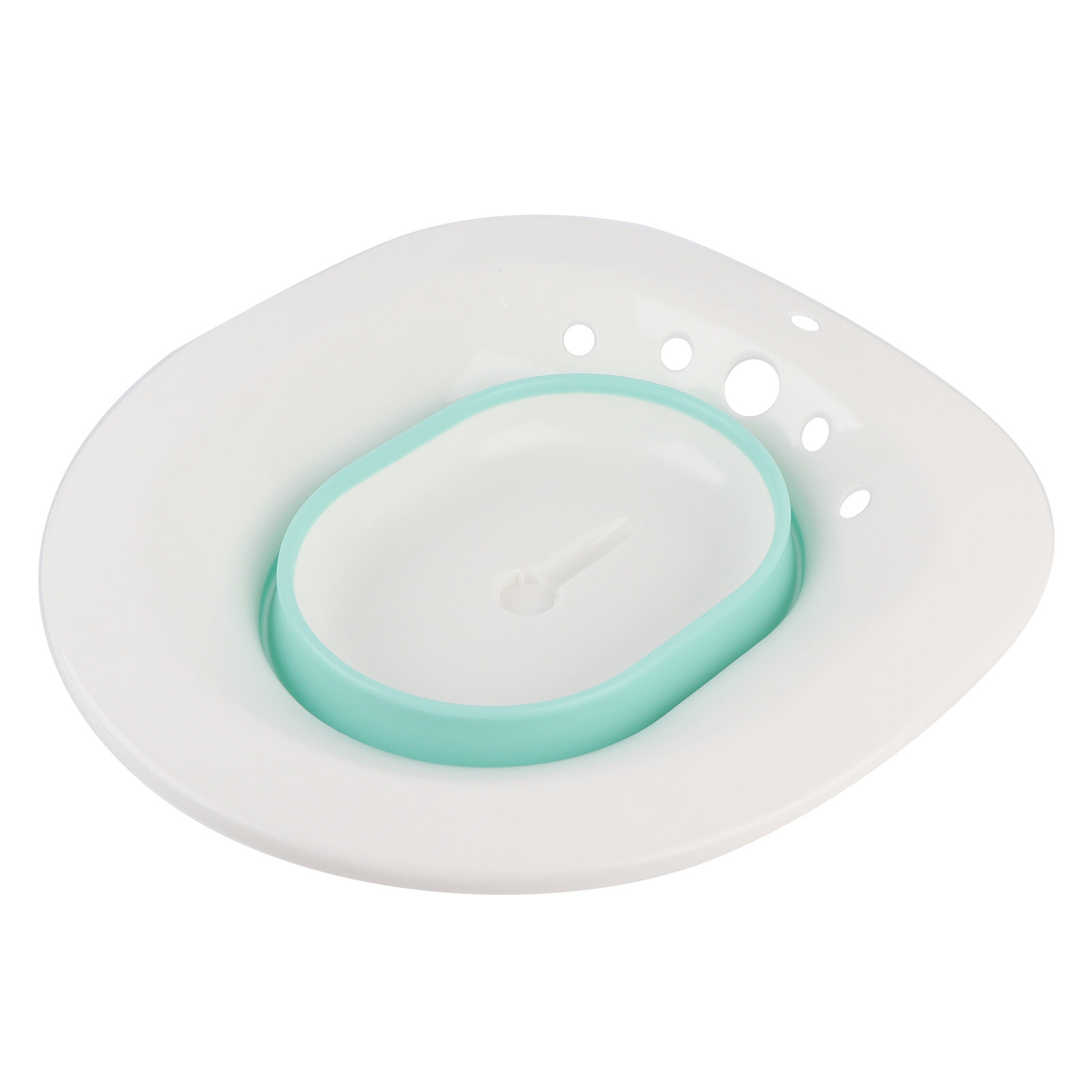 Прекрасные женщины складывают туалетную ваннускую ваннускую бассейн для пациентов с геморроем (зеленый)