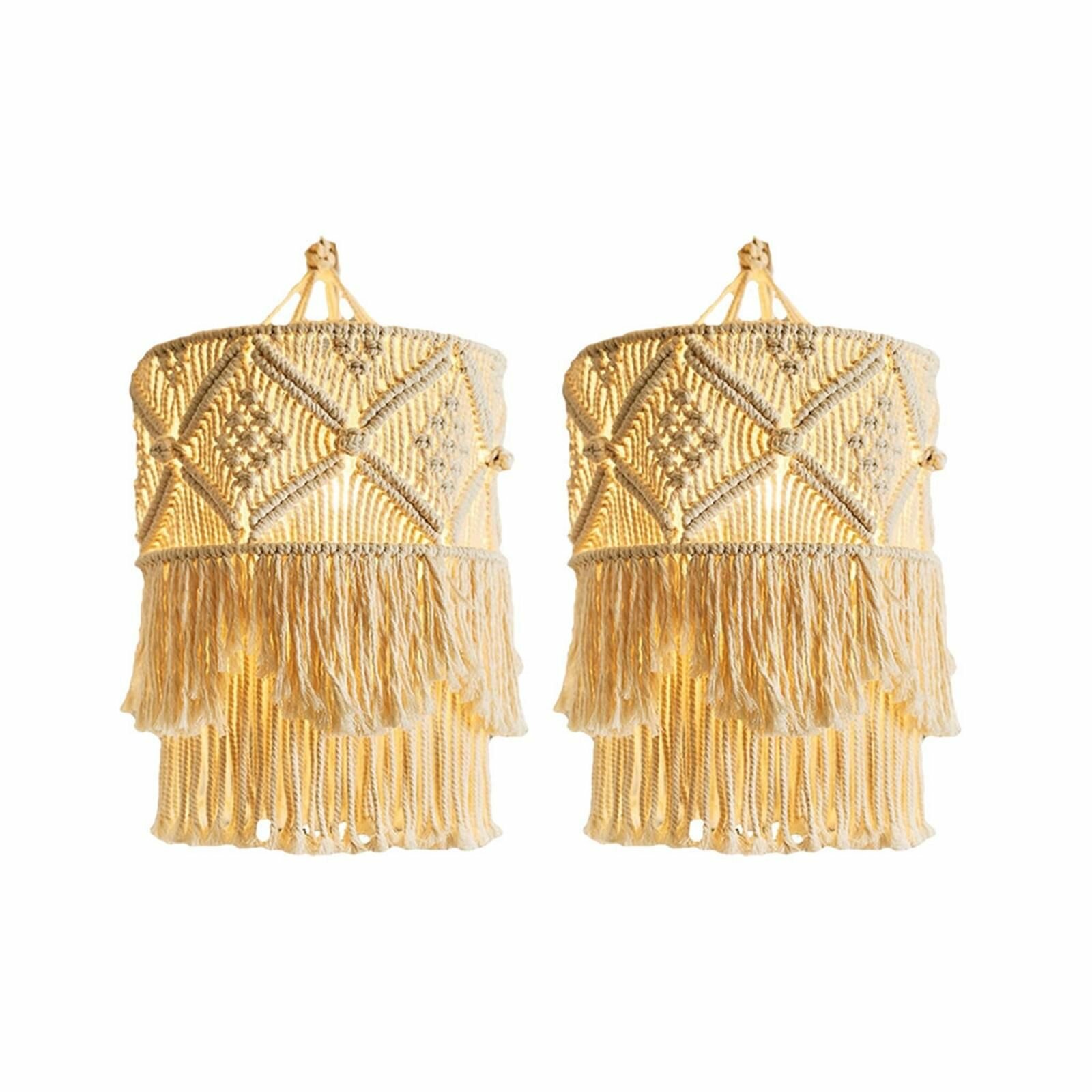 Люстра Macrame Shade Bohemian Light Cover 30x50см